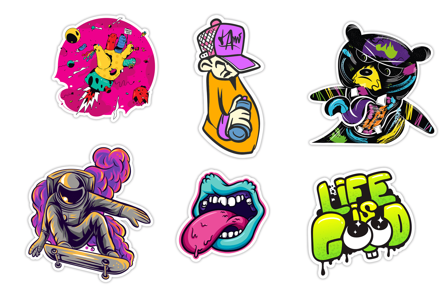 Graffiti Stickers Custom • Fast & free shipping • Vinyl Status