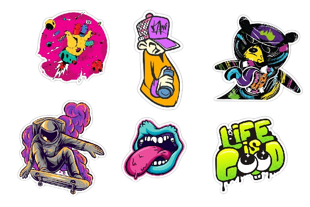 Custom Graff Stickers • Fast & free shipping • Vinyl Status